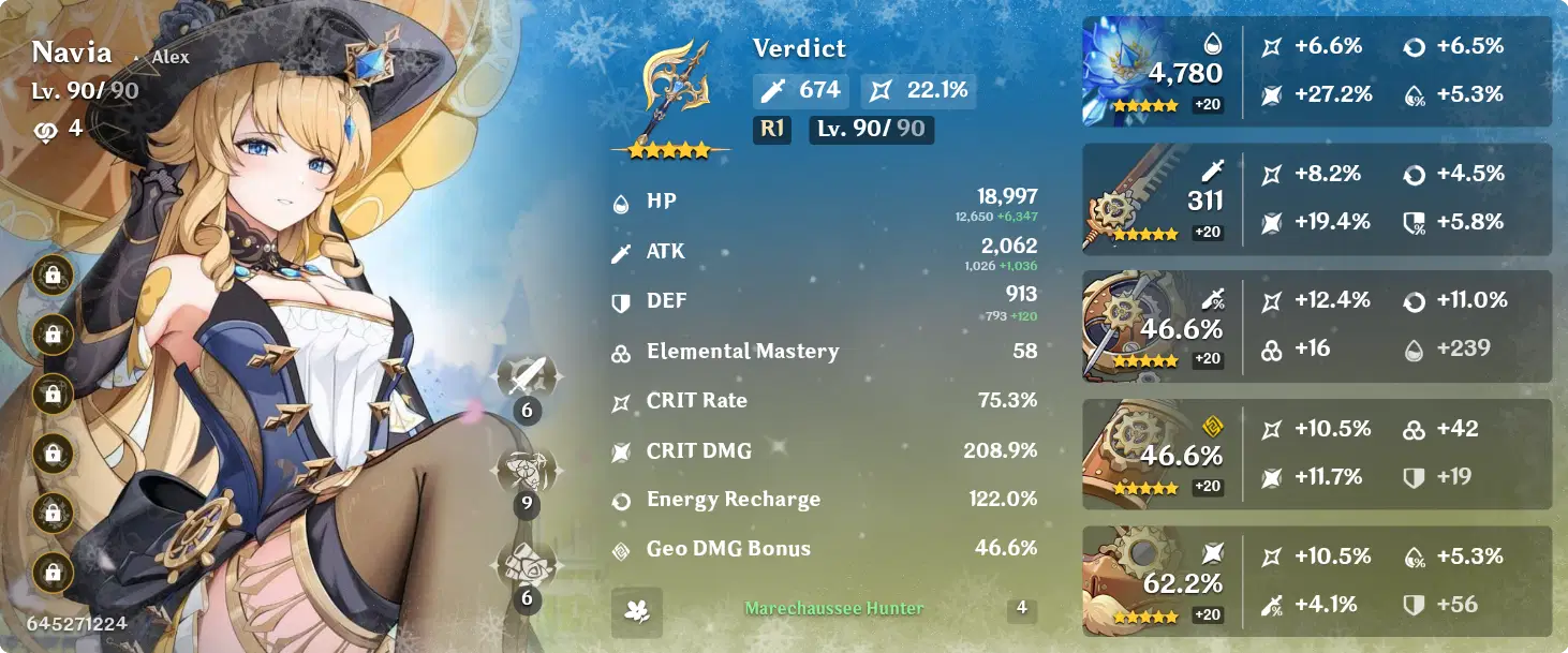 Navia Build Genshin Impact | HoYoLAB