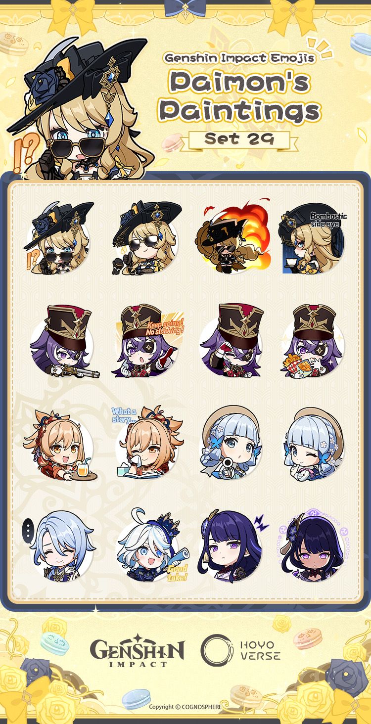 GUYS THE NEW PAIMONS PAINTING SET🤣🤣🤣🤣 Genshin Impact | HoYoLAB