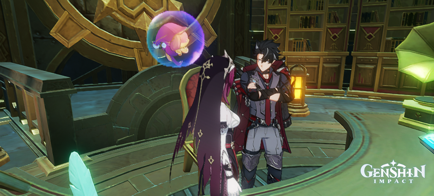 He's staring...respectfully. I guess. Genshin Impact | HoYoLAB