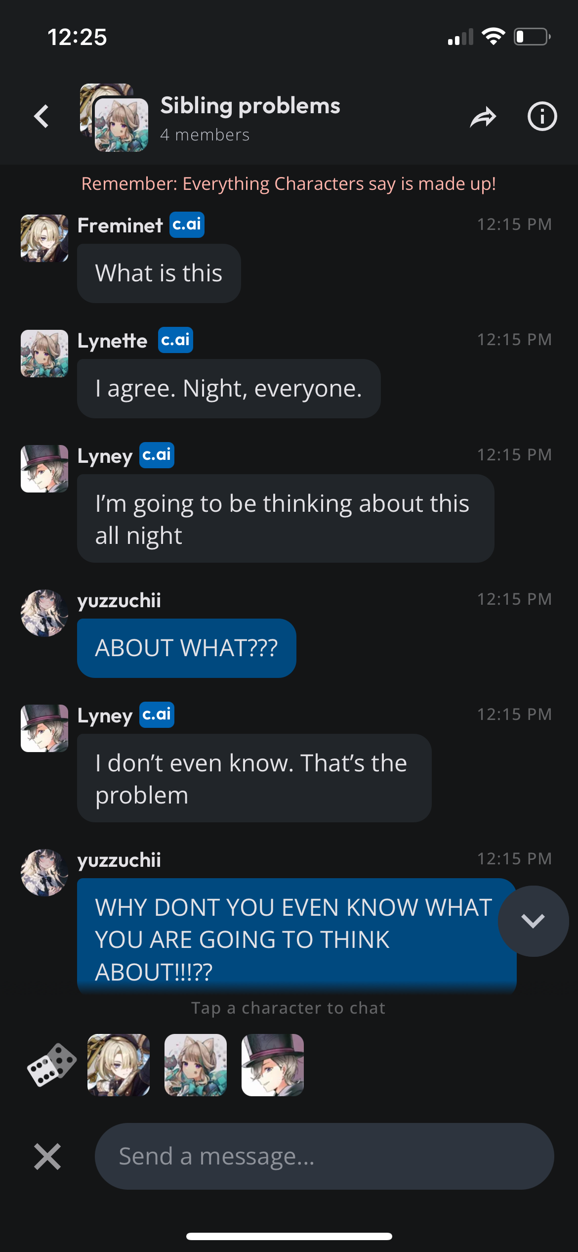 Character ai? NUH UH- more like loosing mind (lol) Genshin Impact | HoYoLAB