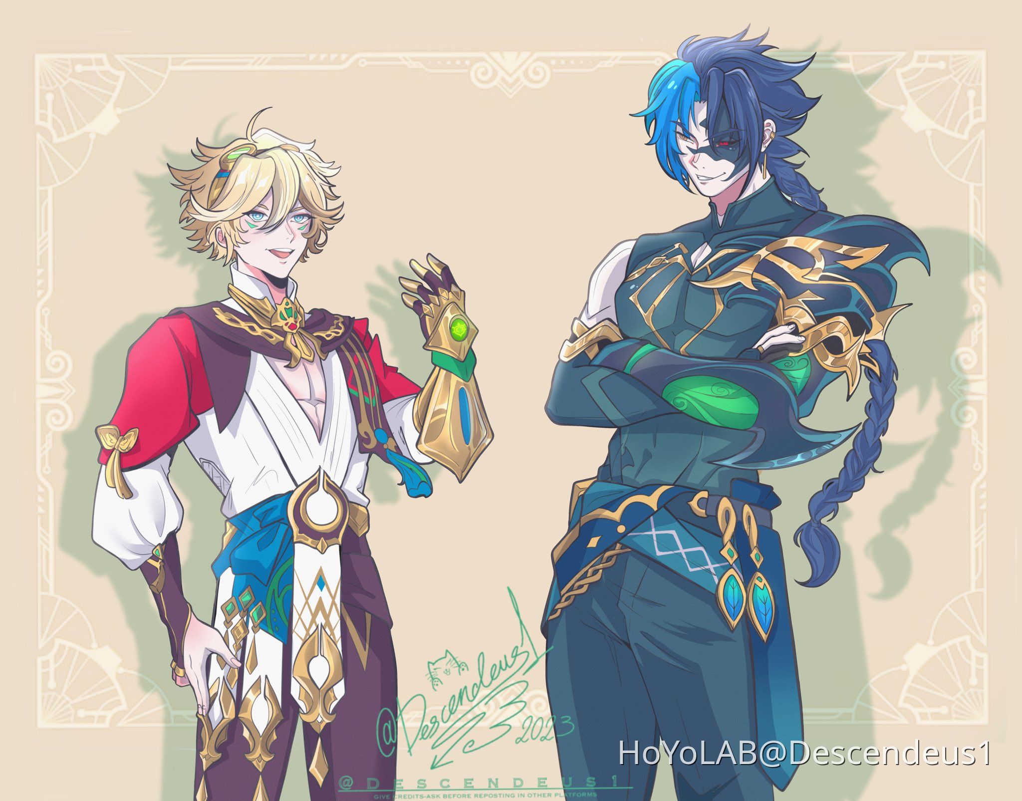 Ezreal and Kayn dress up like Kaveh and Alhaitham Genshin Impact | HoYoLAB
