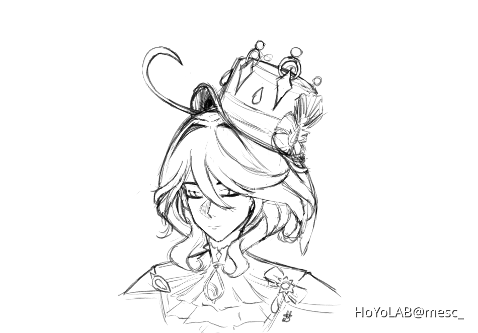 Furina sketch Genshin Impact | HoYoLAB