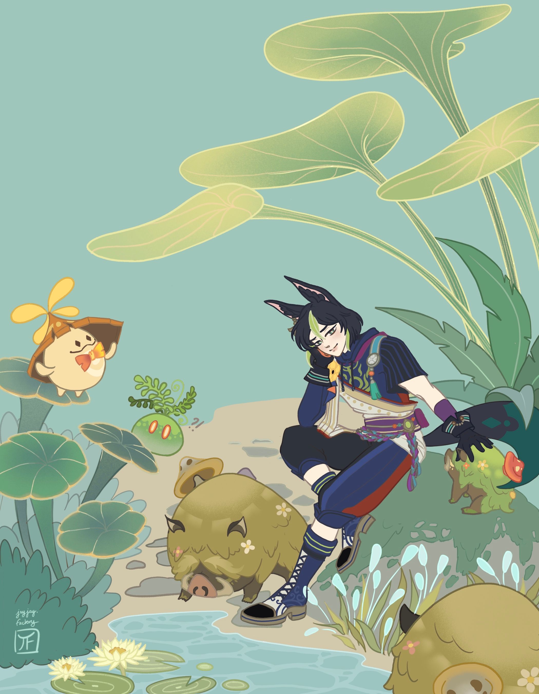 🌿 I made a fanart for Tighnari's birthday 🌿 Genshin Impact | HoYoLAB