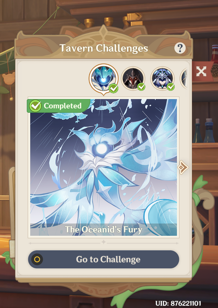 Tavern Challenge, Invite Character Completed Genshin Impact | HoYoLAB