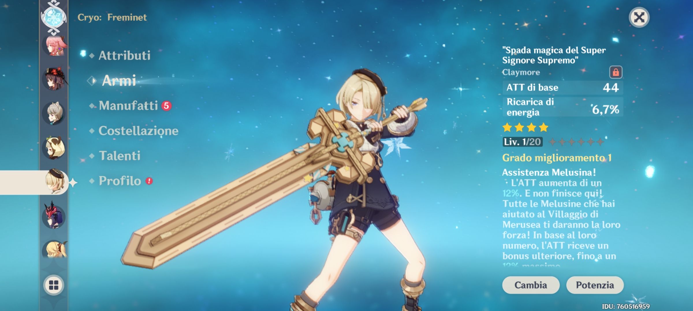 Quest'arma è buona? per quale personaggio la consigliate? ha uno strano ...