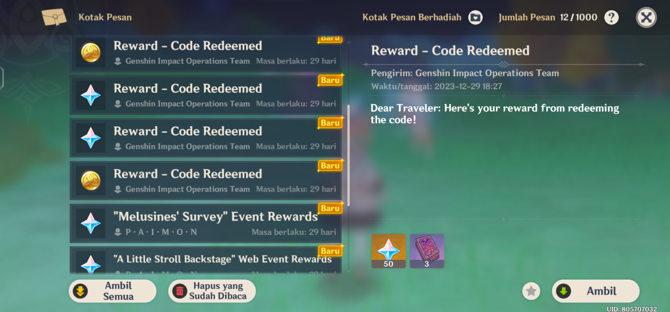 Reward!! Genshin Impact | HoYoLAB