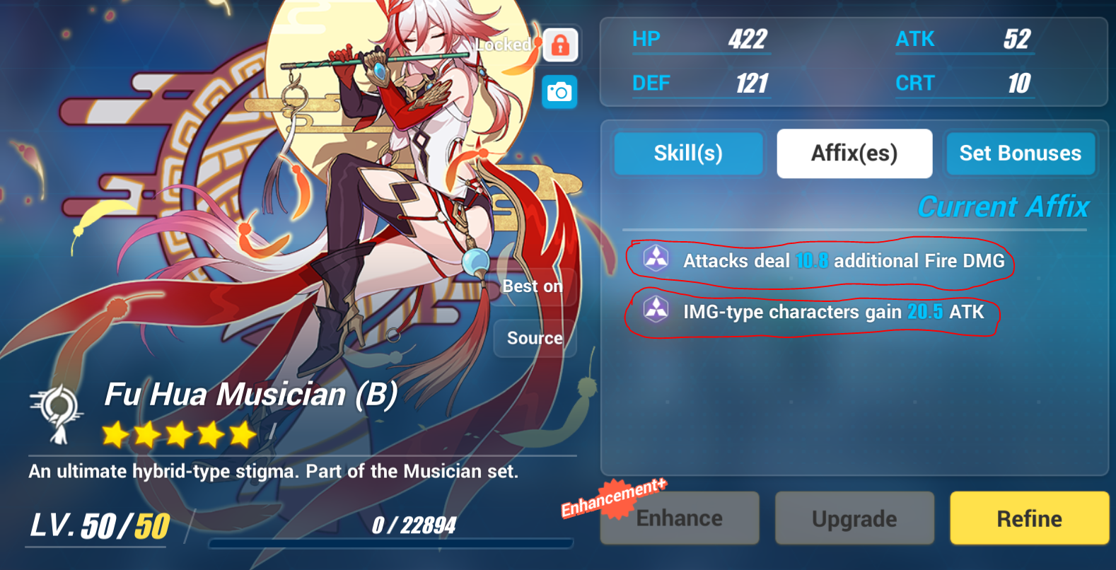 Two lucky affixs for HoFI Honkai Impact 3rd | HoYoLAB