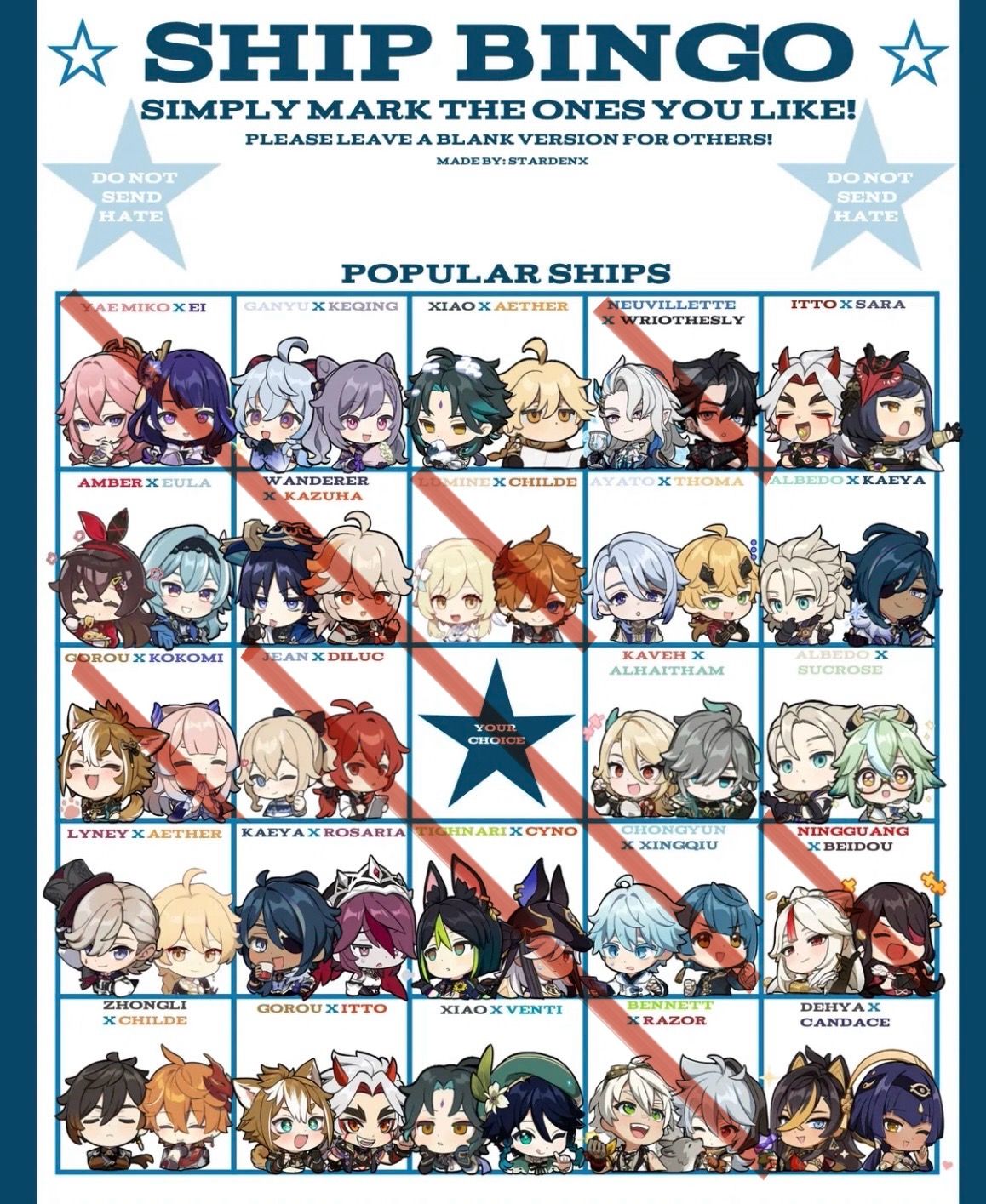 Ship bingo Genshin Impact | HoYoLAB