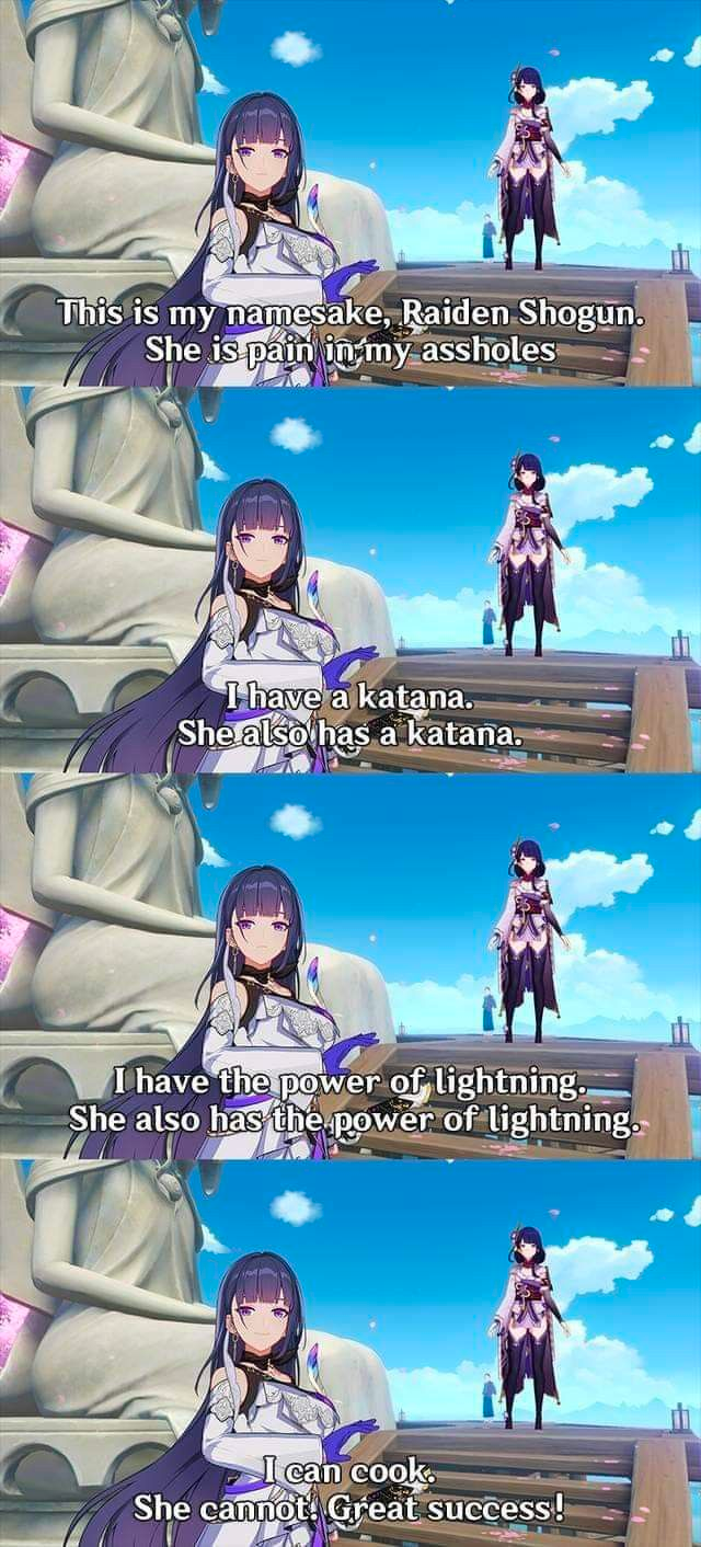 Raiden Meme Genshin Impact | HoYoLAB