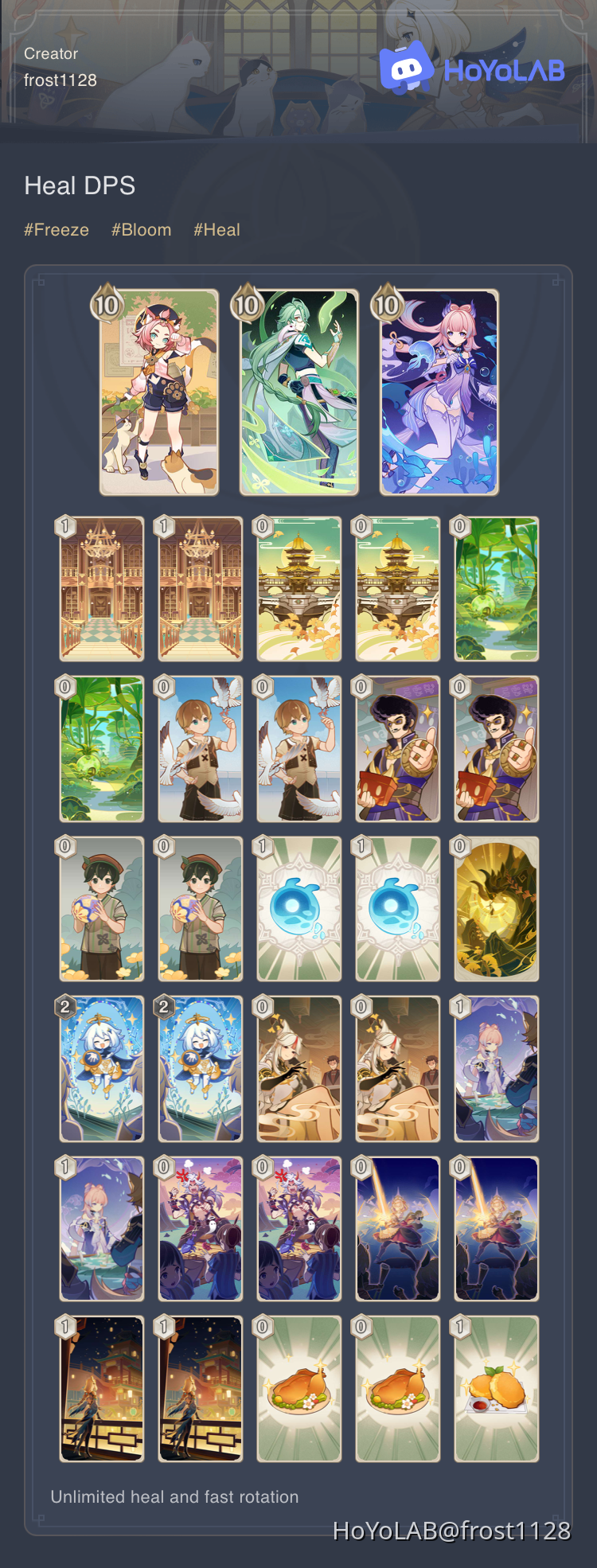 Heal and fast rotation Genshin Impact | HoYoLAB