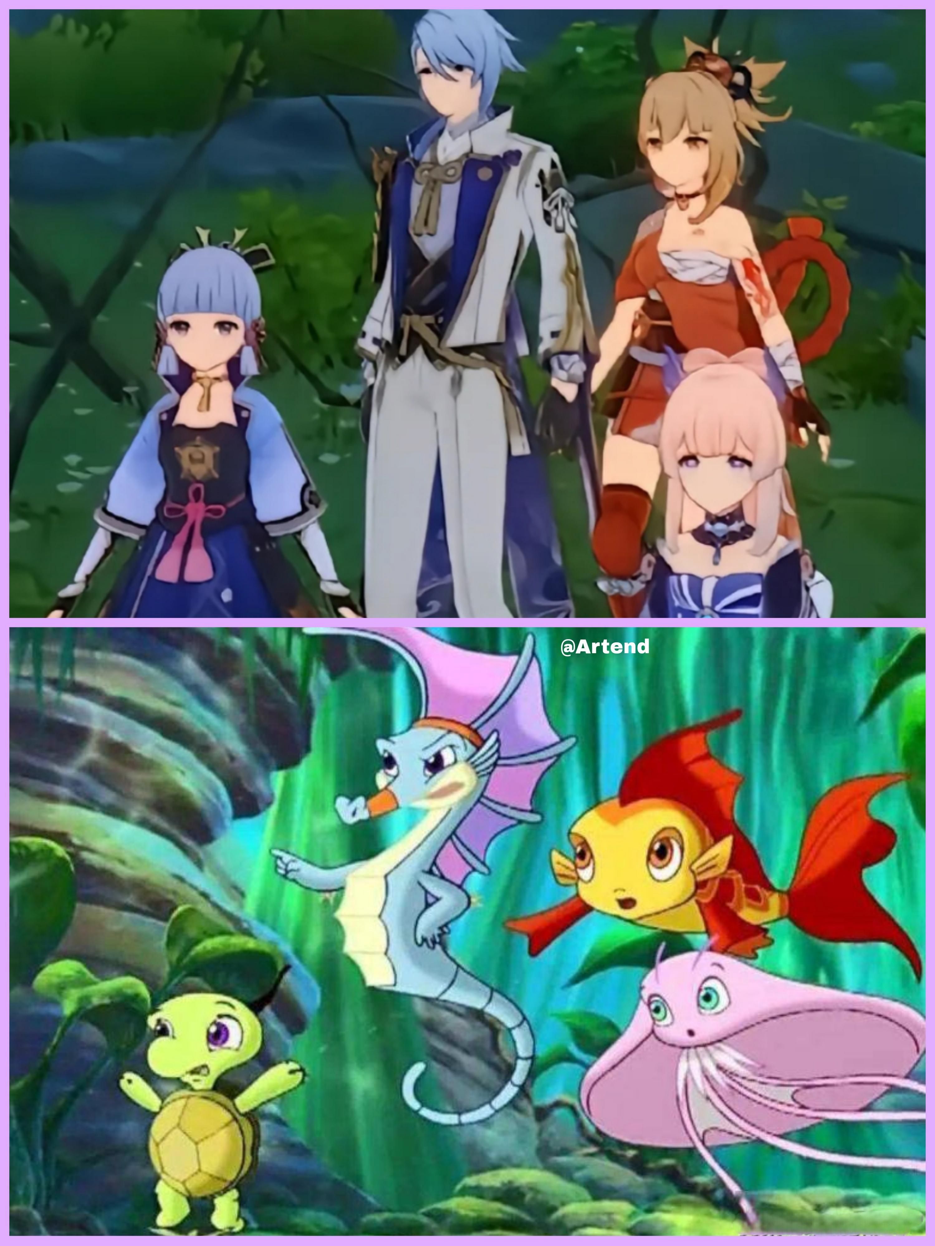 The adventure of 4 Fish people Genshin Impact | HoYoLAB