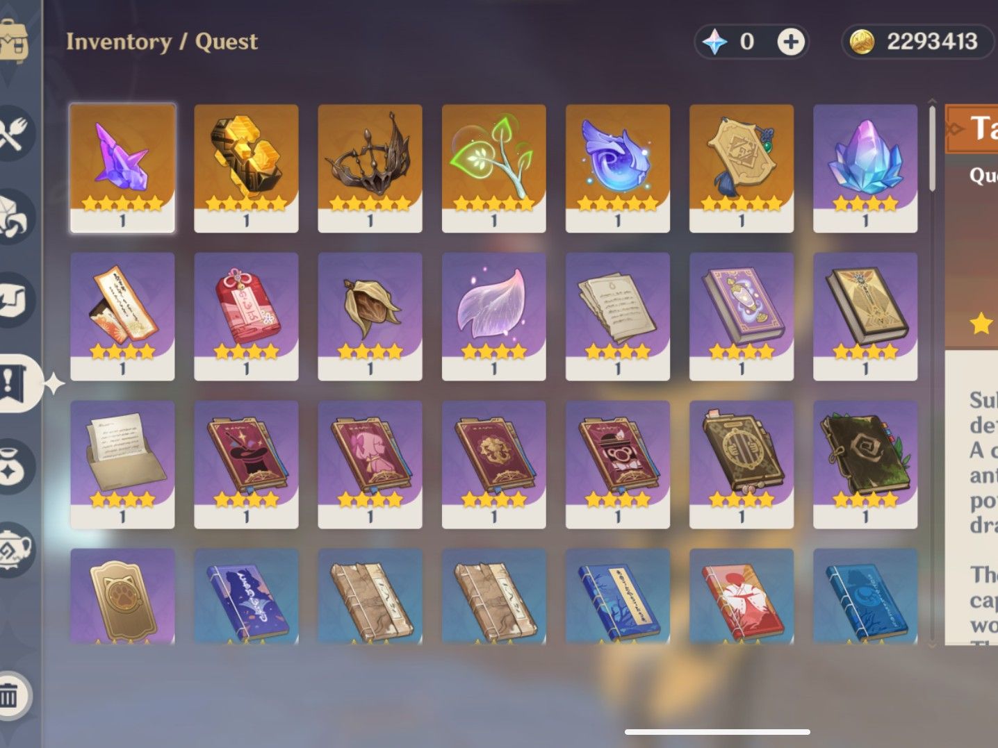 Hear me out.. I think I know what these 5* quest items are for ...