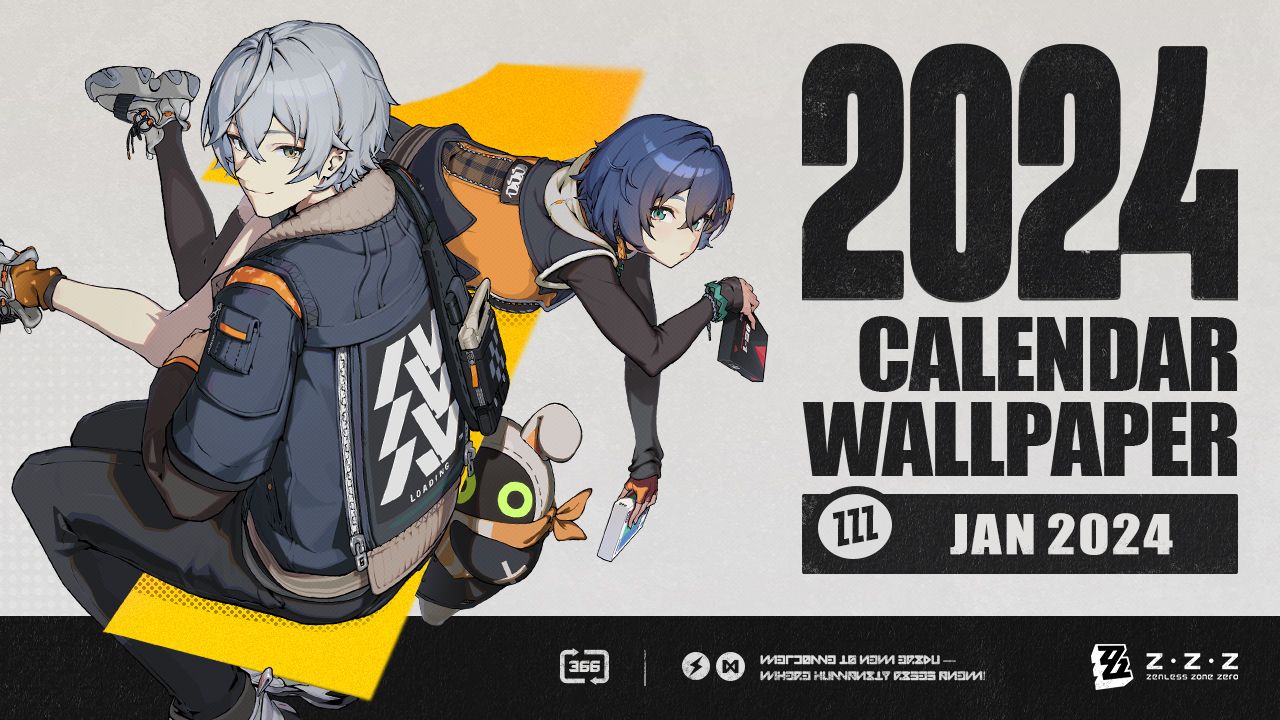 ZZZ Jan 2024 Calendar Wallpaper Zenless Zone Zero | HoYoLAB