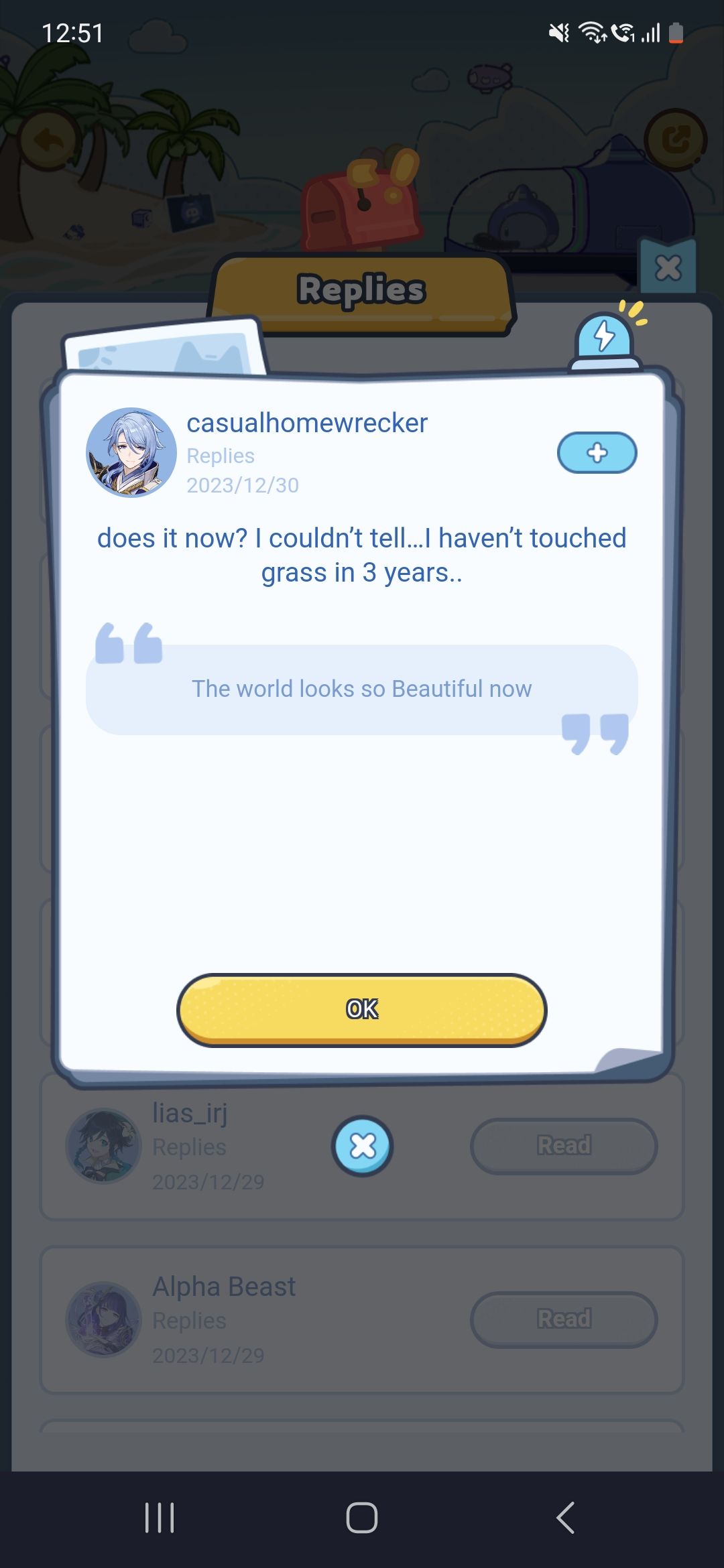 idk man, maybe it's a sign | HoYoLAB