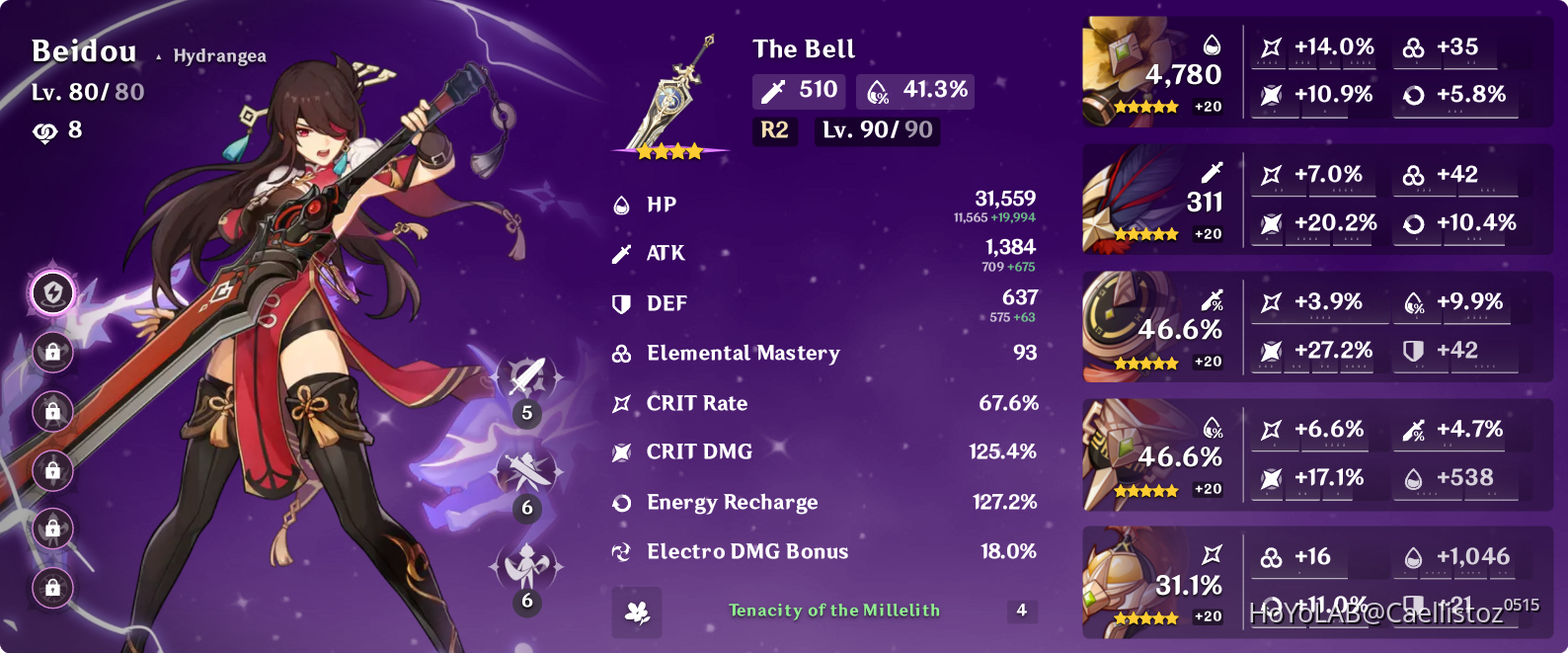 Updated Beidou build :) Genshin Impact | HoYoLAB