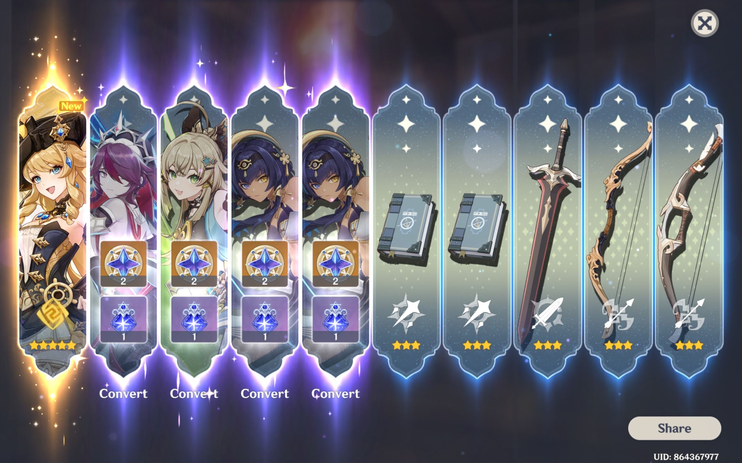 My first 10 pull on her banner Genshin Impact | HoYoLAB