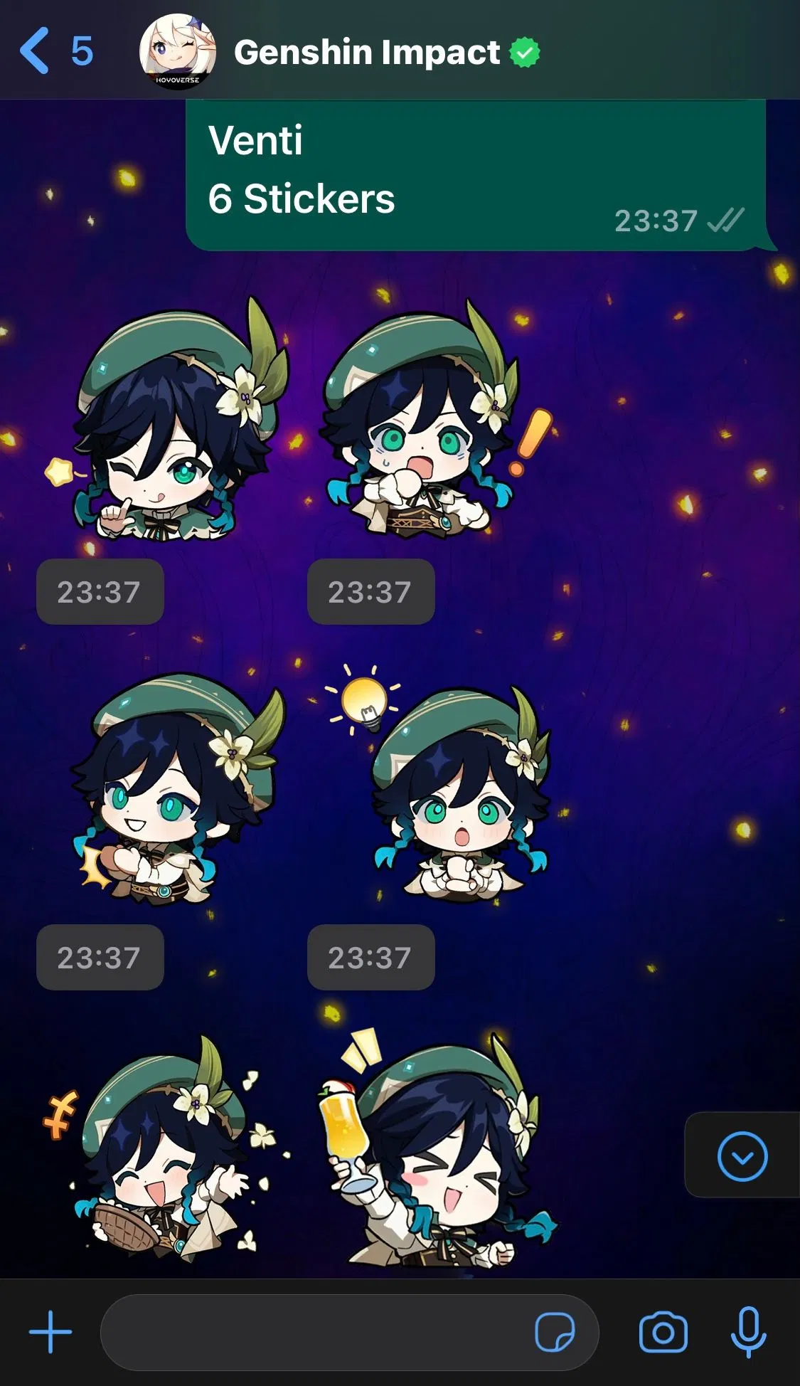And now we can use Genshin stickers? On whatsapp?! Yes Paimon YES now ...