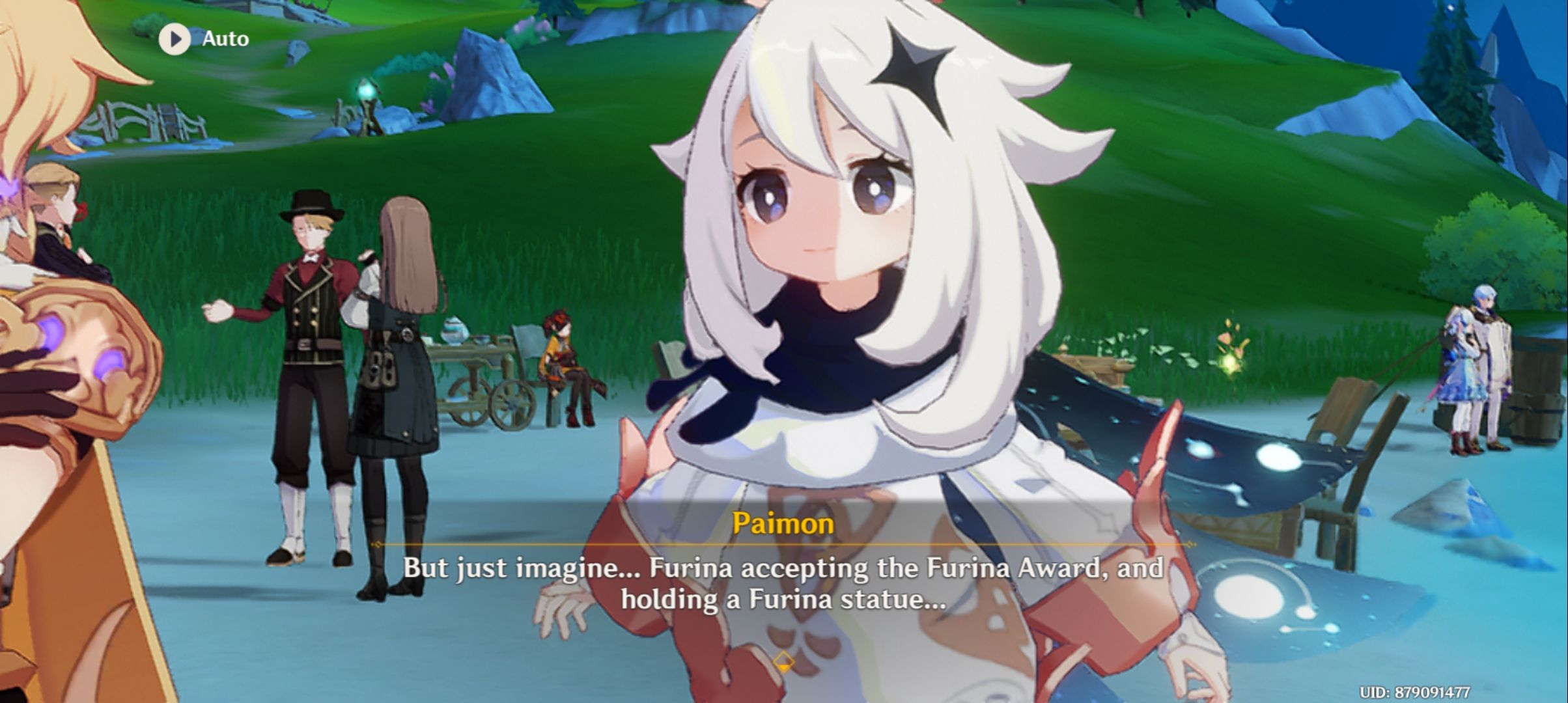 Furina claiming Furina Award forthe Fontinalia Film Festival Genshin ...