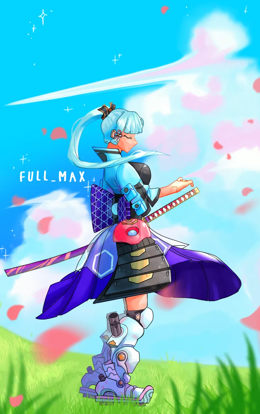 FULL_MAX_ Frostflake Heron Kamisato Ayaka Fan Art Contest Entry Genshin ...