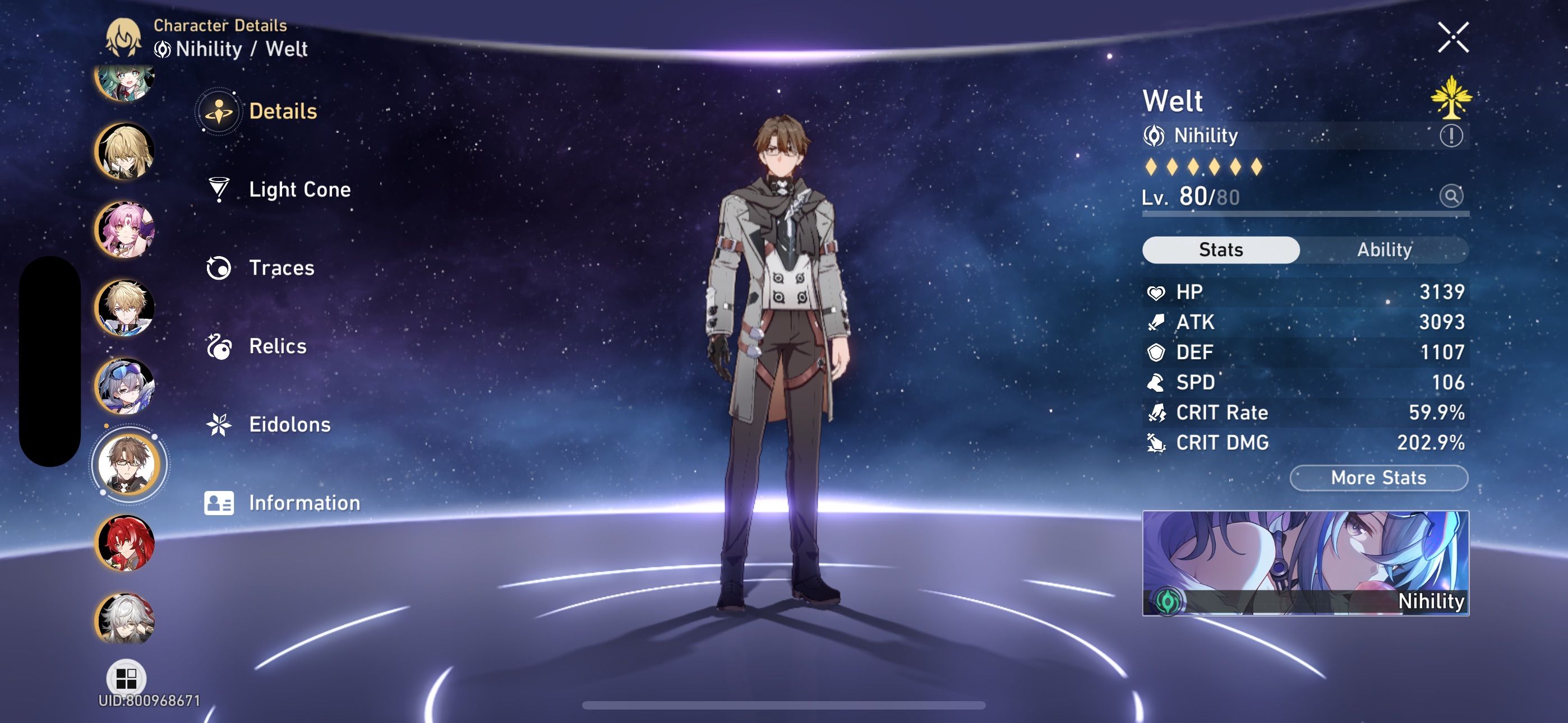 How my Idol Welt E5S6 Carry Moc12 Honkai: Star Rail | HoYoLAB