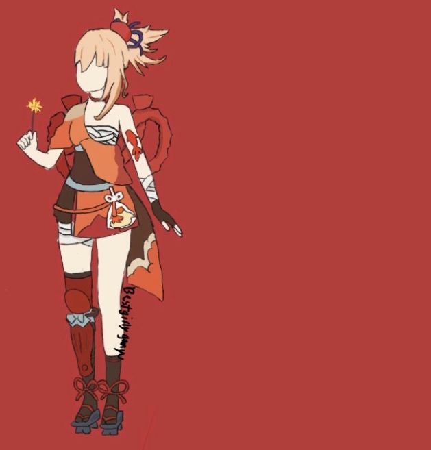 Yoimiya drawing! Genshin Impact | HoYoLAB