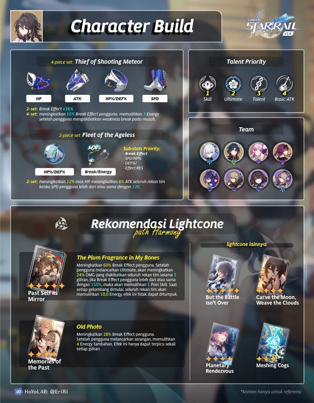 [Guide] Material dan Build Karakter Ruan Mei, Xueyi, March 7th dan Tingyun! Honkai: Star Rail ...