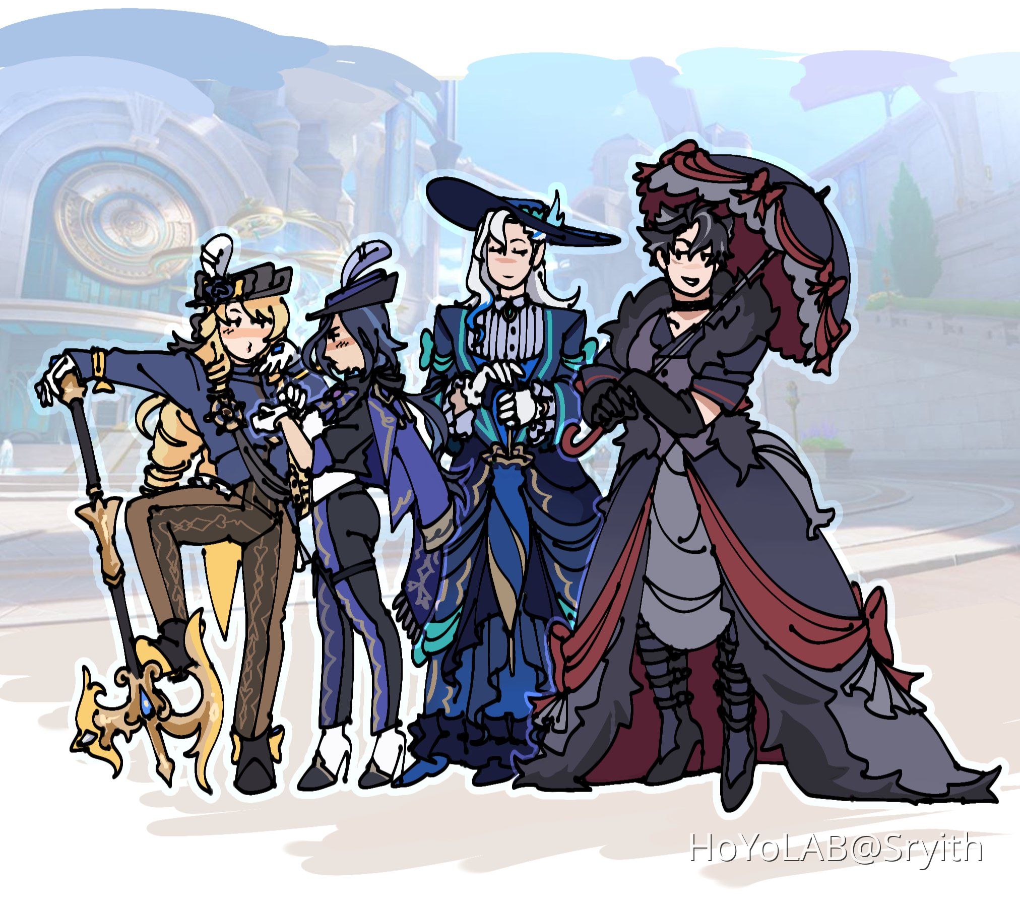 Fontaine characters if they were COOL and SWAG Genshin Impact | HoYoLAB