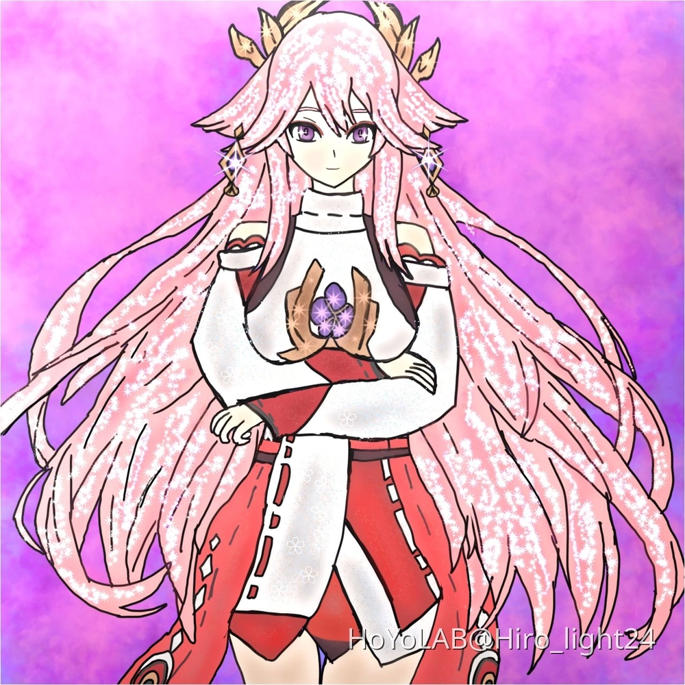 Yae miko fan art + happy new year to you all Genshin Impact | HoYoLAB