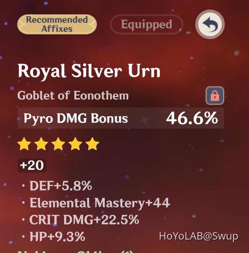 Rate my diluc (pyro archon) artifact Genshin Impact | HoYoLAB