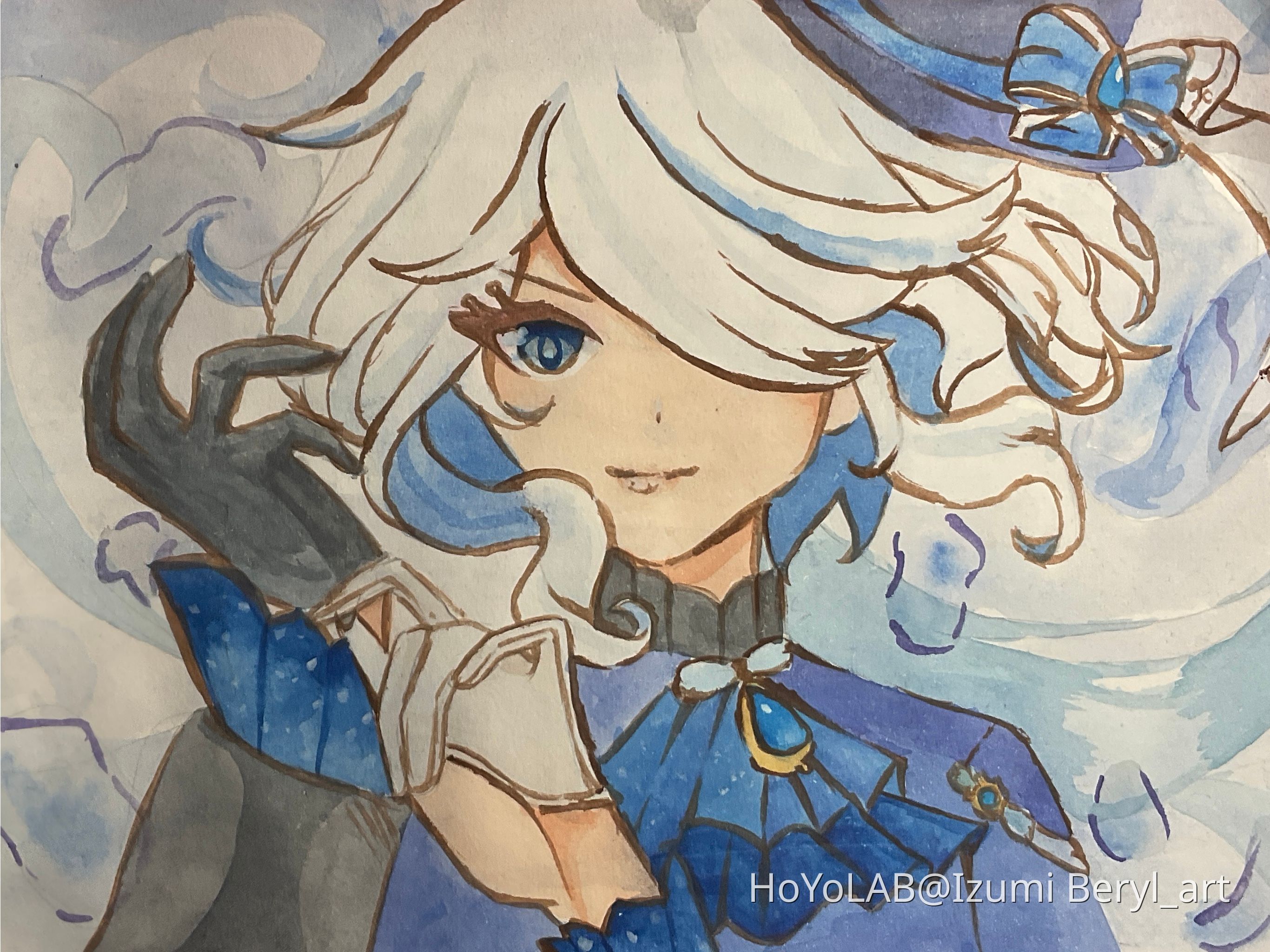 Watercolor Furina Genshin Impact | HoYoLAB
