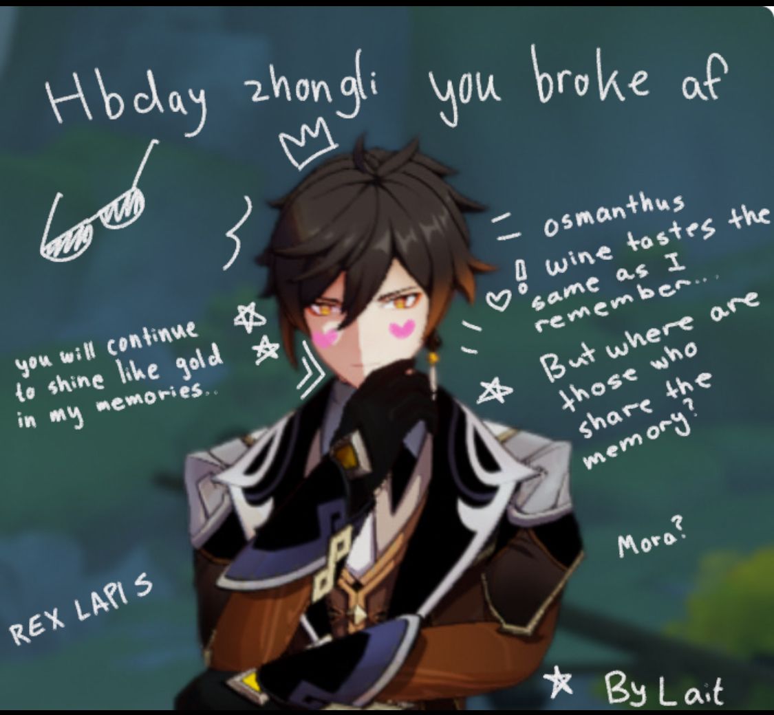 Hbdy zhongli and happy new year eve everyone Genshin Impact | HoYoLAB