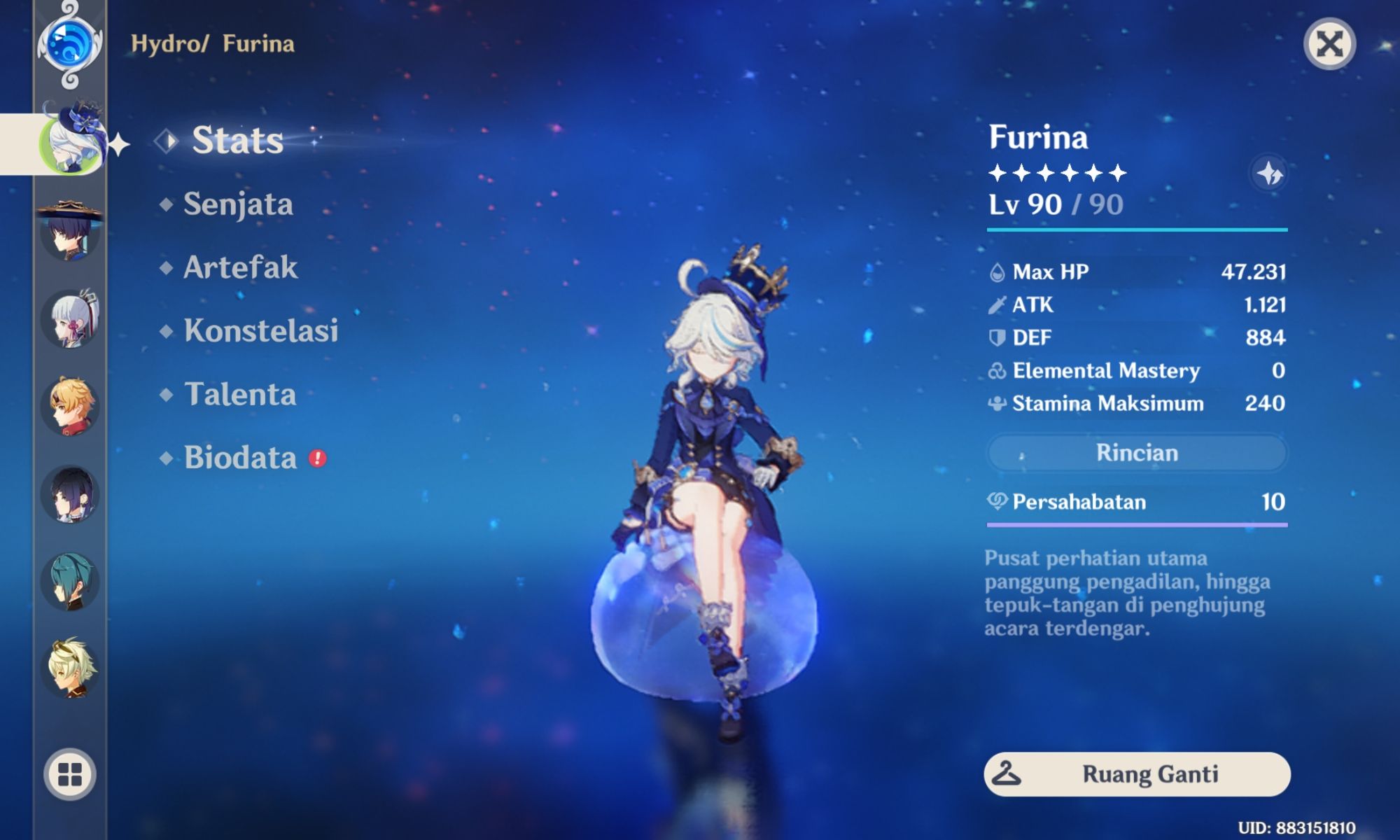 My Furina Build Genshin Impact | HoYoLAB