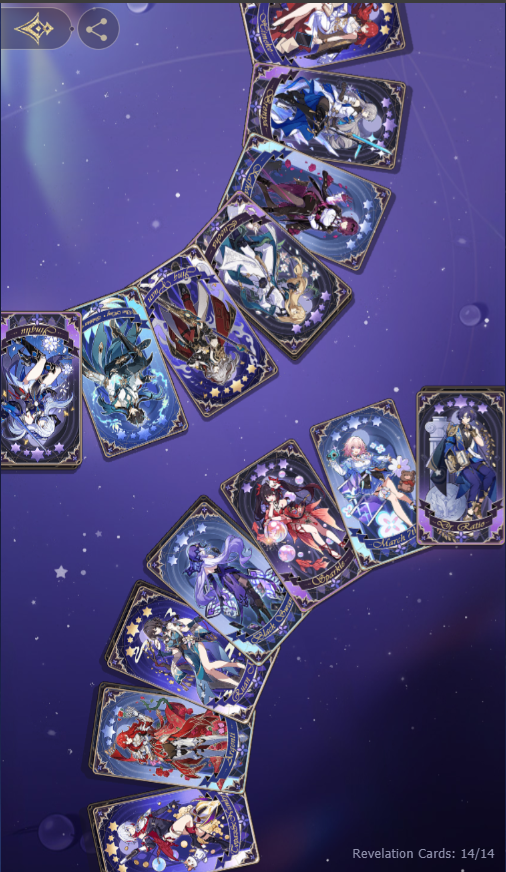 🐺Fable of the stars: HSR event🐺 (revelation cards index) Honkai: Star ...
