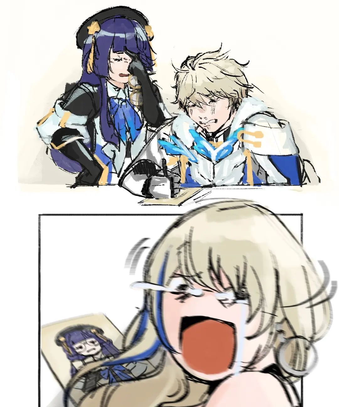 Lil geppie on art lesson Honkai: Star Rail | HoYoLAB