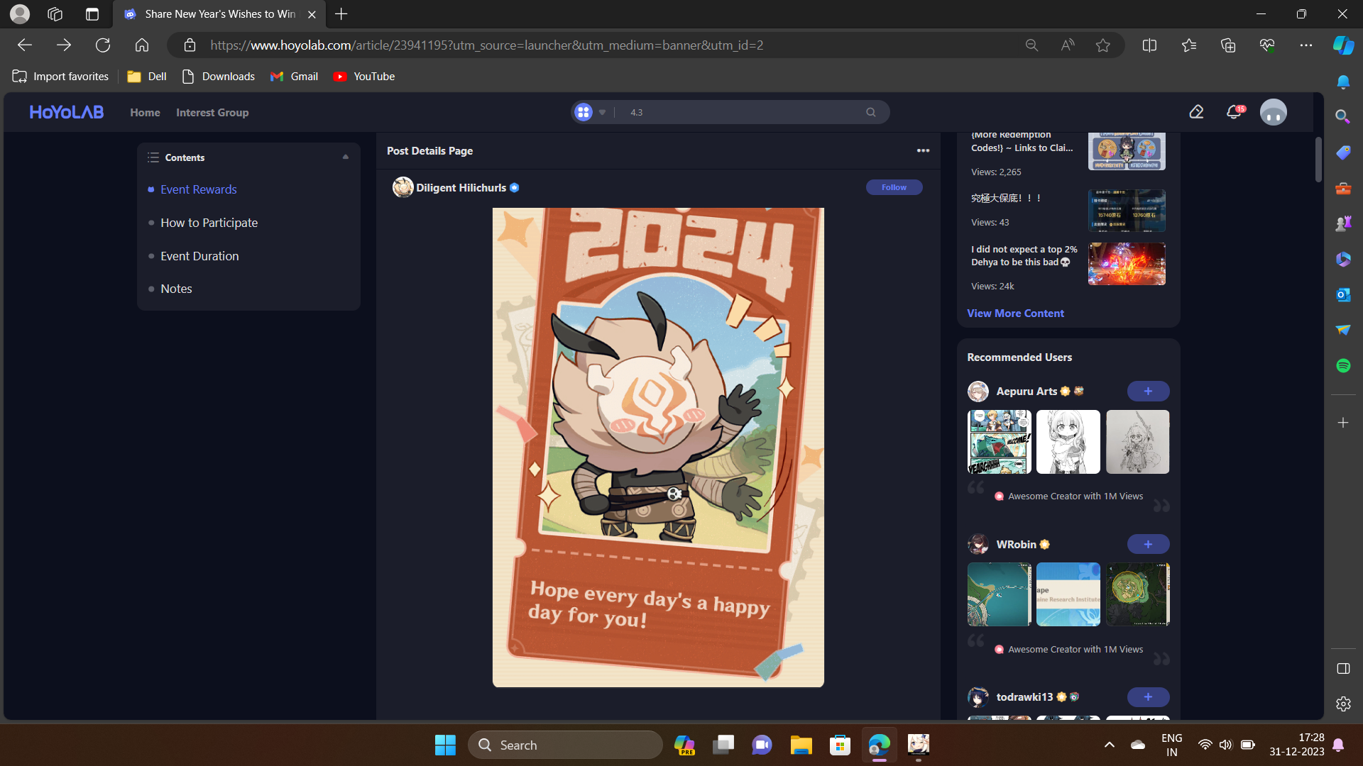 #2024 Genshin Impact | HoYoLAB