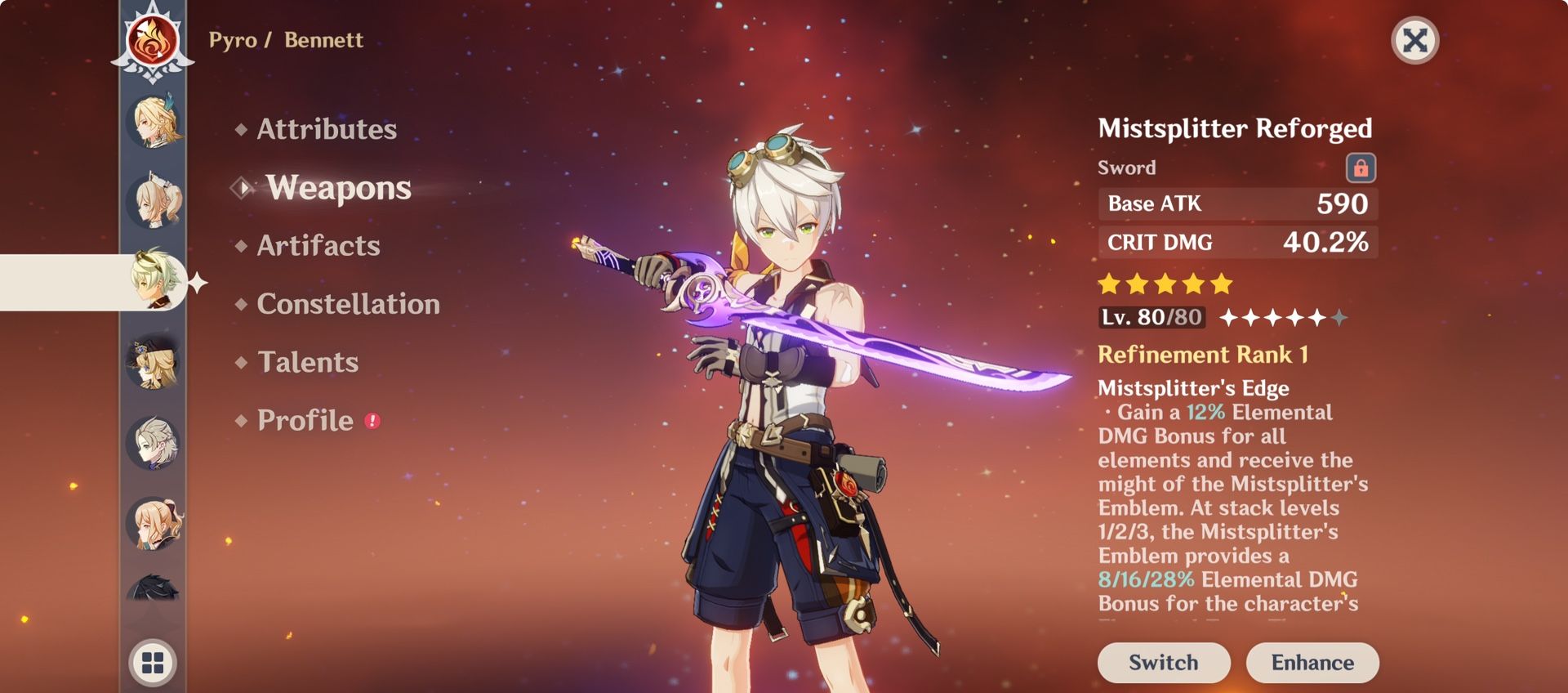 DPS Bennett re-building woes Genshin Impact | HoYoLAB