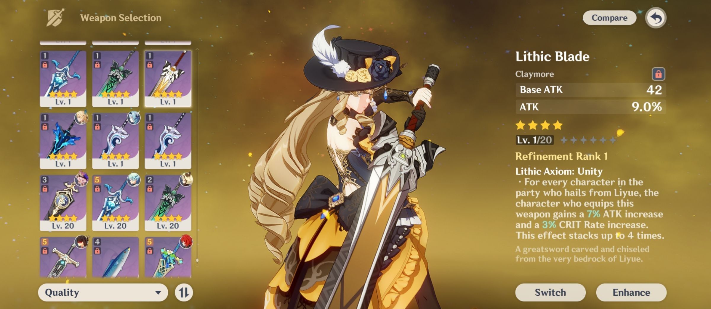 yall are sleeping on lithic blade on navia Genshin Impact | HoYoLAB