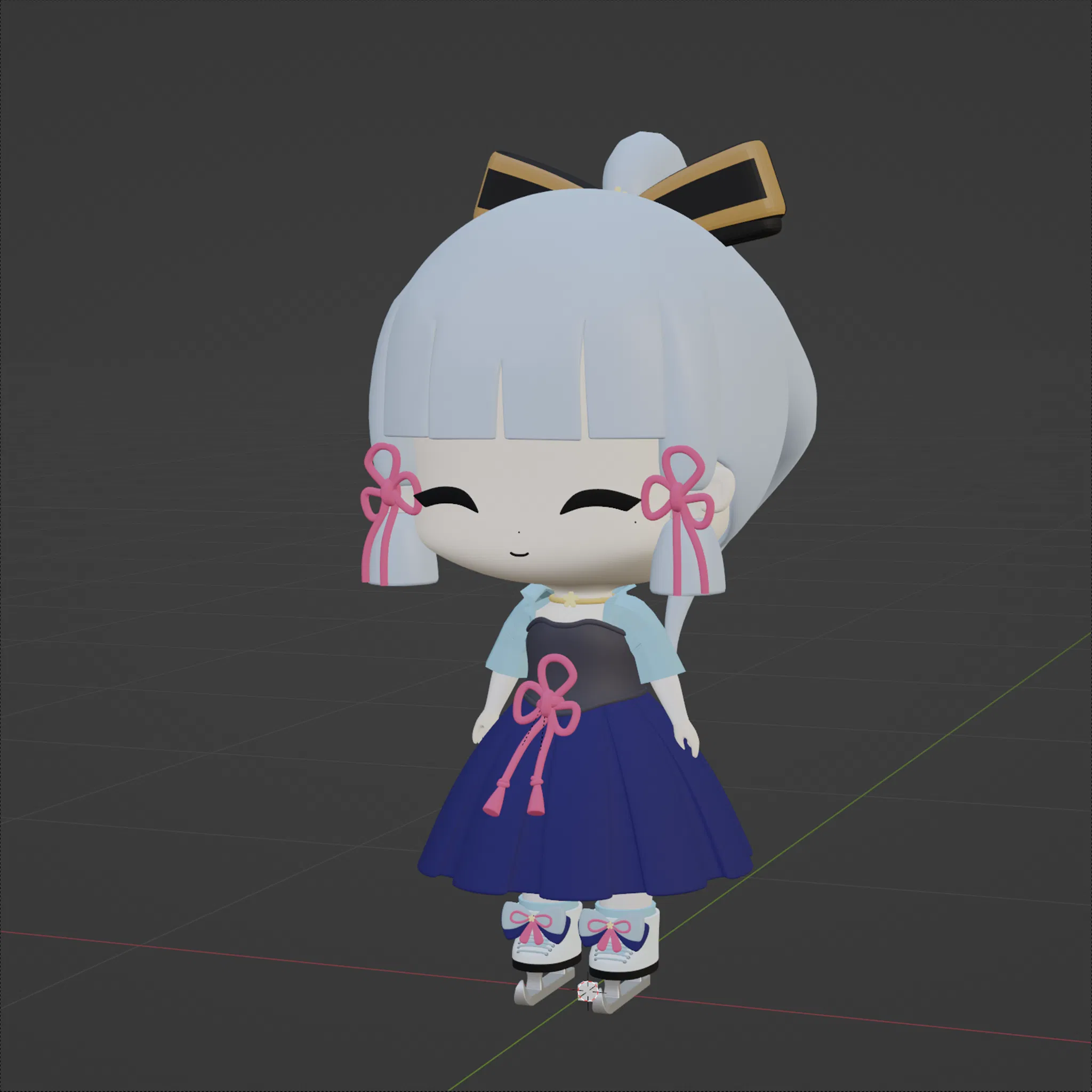 Ayaka on ice skates - 3D Fanart Genshin Impact | HoYoLAB