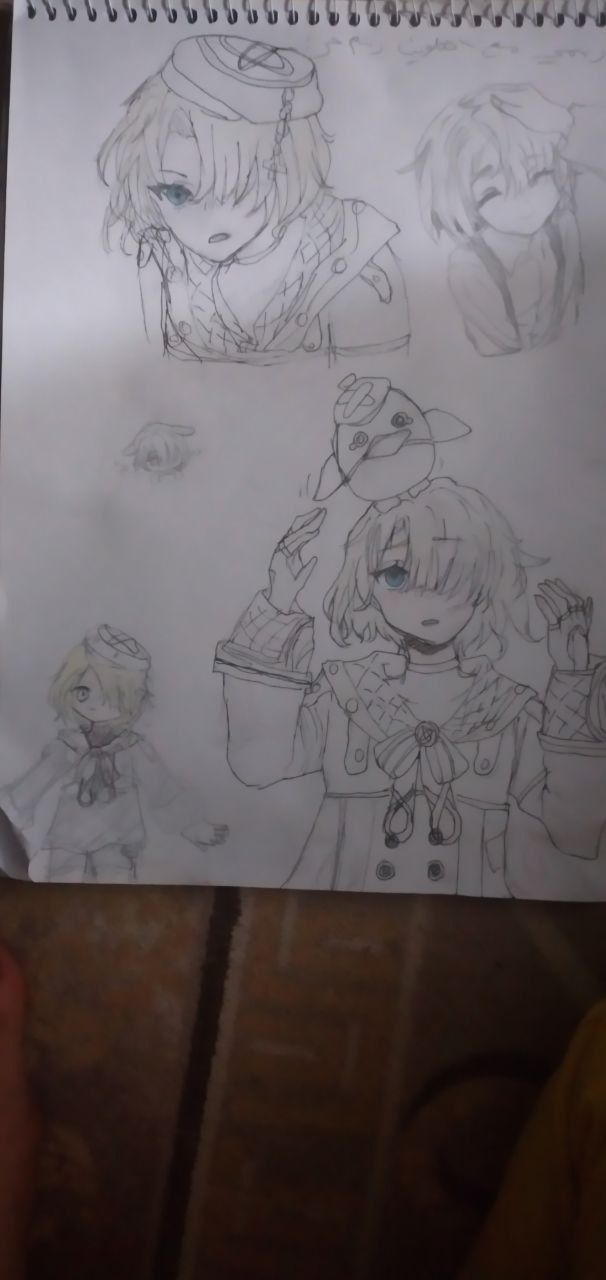 i saw some freminet fan arts and decided to draw it Genshin Impact ...