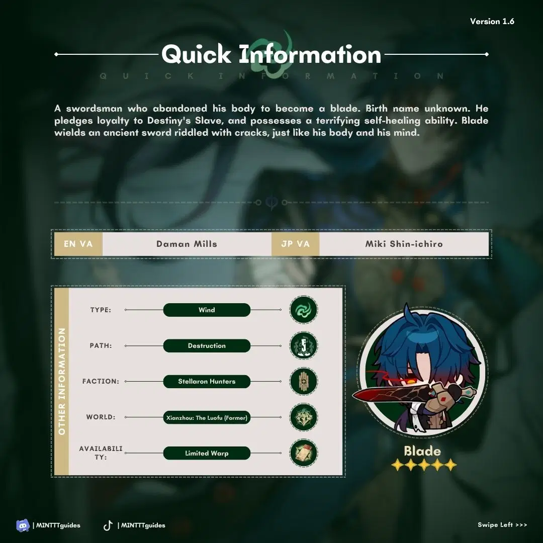 BLADE - BUILD GUIDE (V1.6) | HONKAI: STAR RAIL [UPDATED] Honkai: Star Rail | HoYoLAB