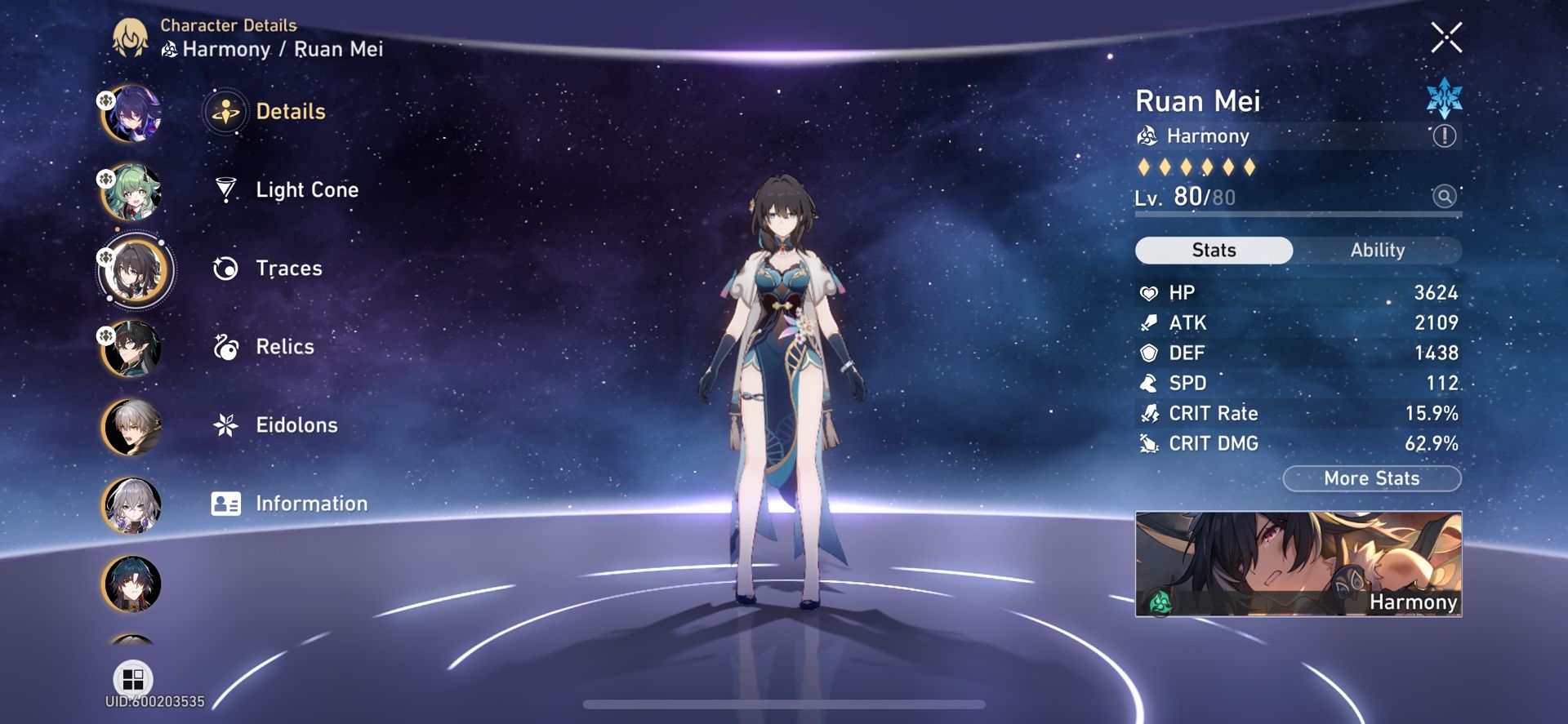 First 10 pull, 50/50 win, Ruan Mei Honkai: Star Rail | HoYoLAB