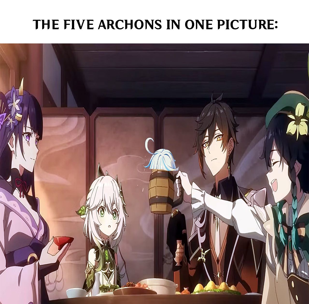 5 Archons, 1 Picture Genshin Impact | HoYoLAB