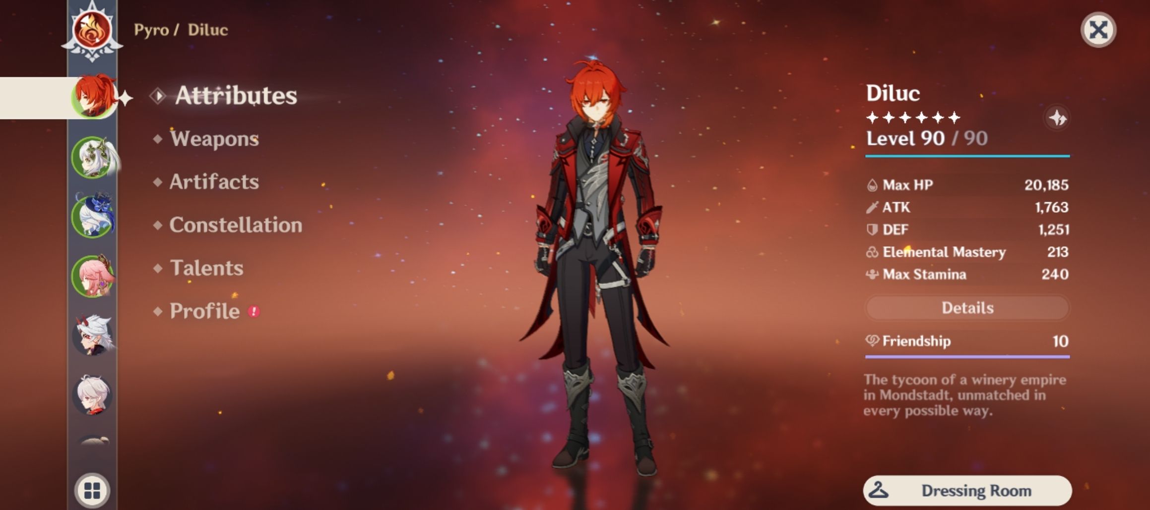 🔥 Diluc 🔥 Genshin Impact | HoYoLAB