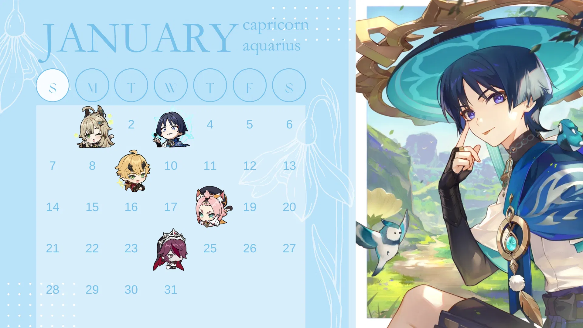 Genshin Impact 2024 Calendar Genshin Impact | HoYoLAB