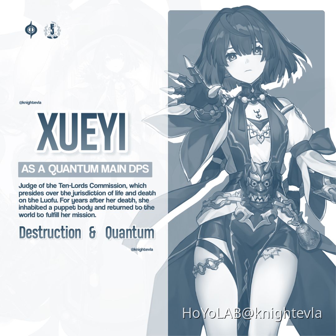 [VER 1.6] Xueyi guide - Quantum Main DPS Honkai: Star Rail | HoYoLAB