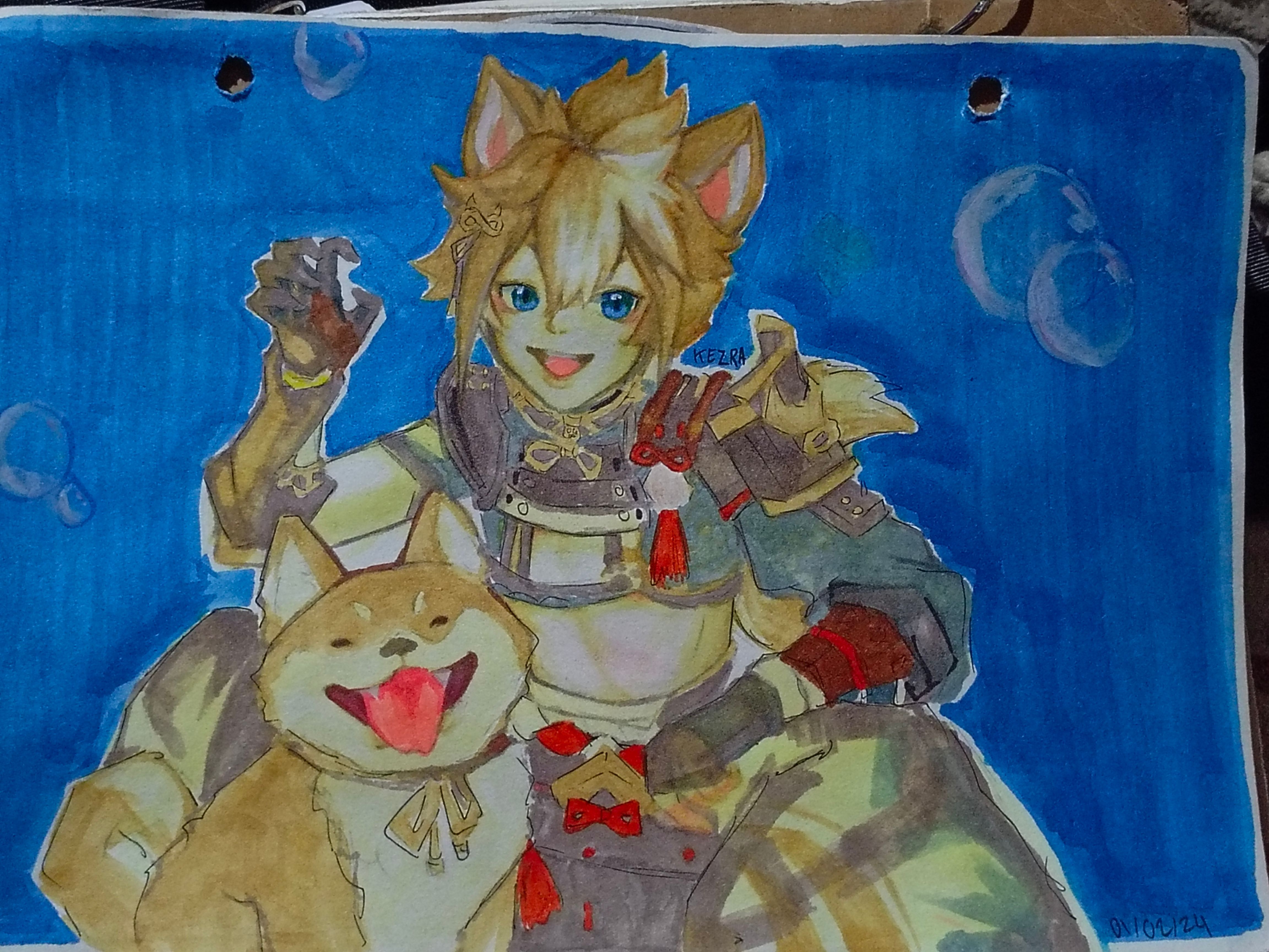 GOROU drawing pEoPLE!!!!!!! Genshin Impact | HoYoLAB