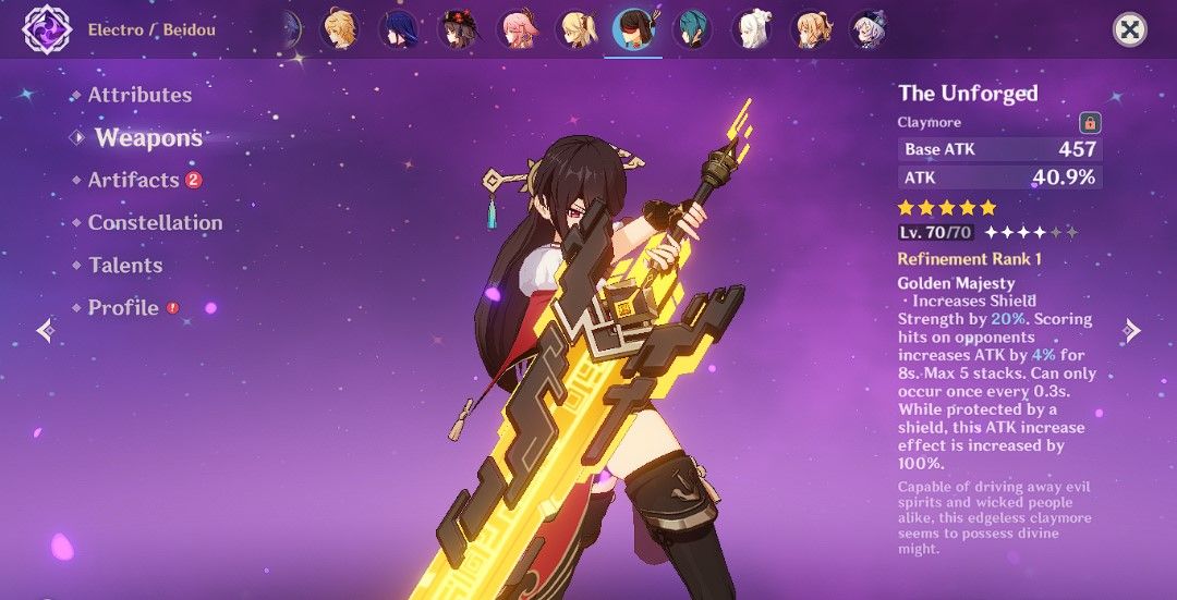 which character use the unforged? Genshin Impact | HoYoLAB