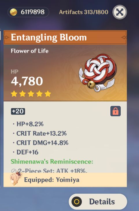 One roll away from the highest crit value in the game T^T Genshin ...