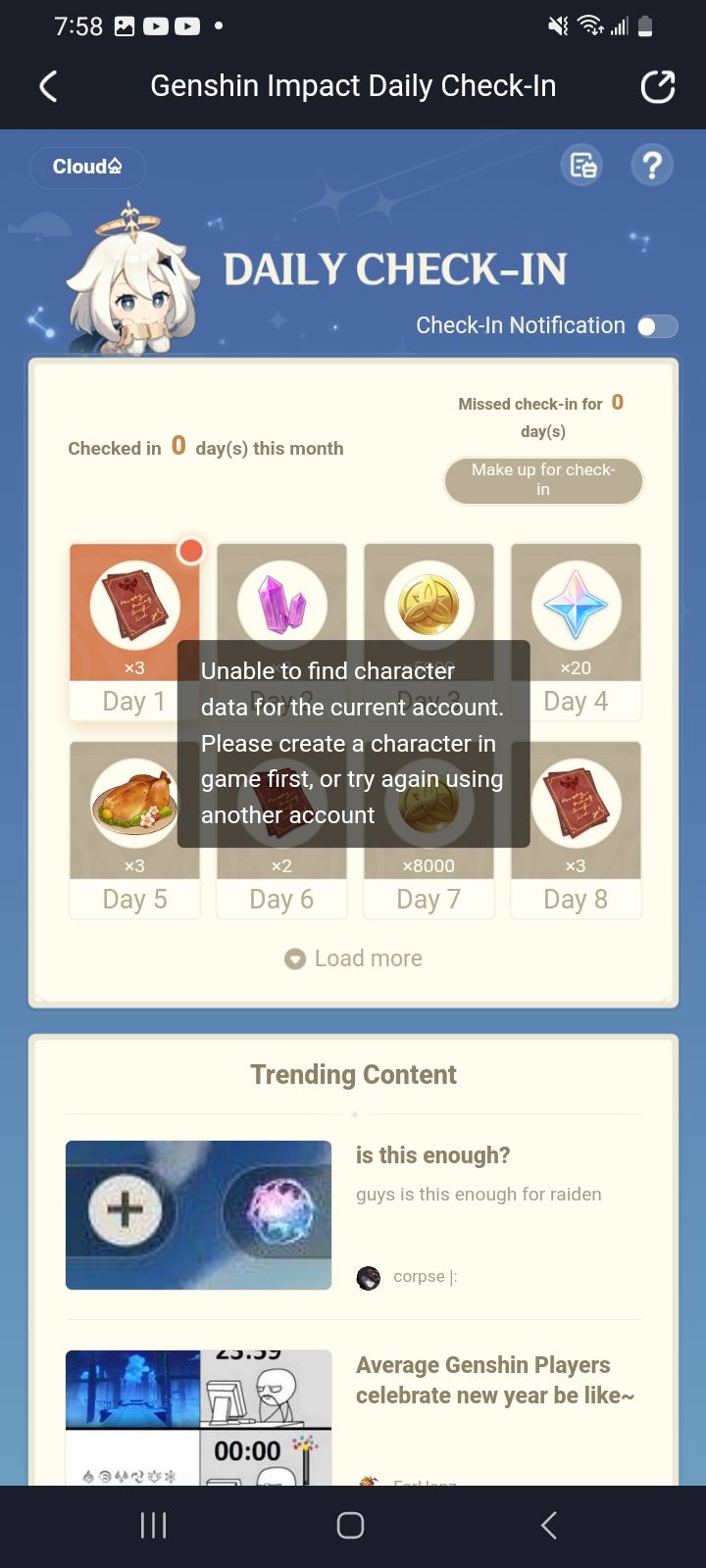 my genshin account isnt linking with hoyolab Genshin Impact | HoYoLAB