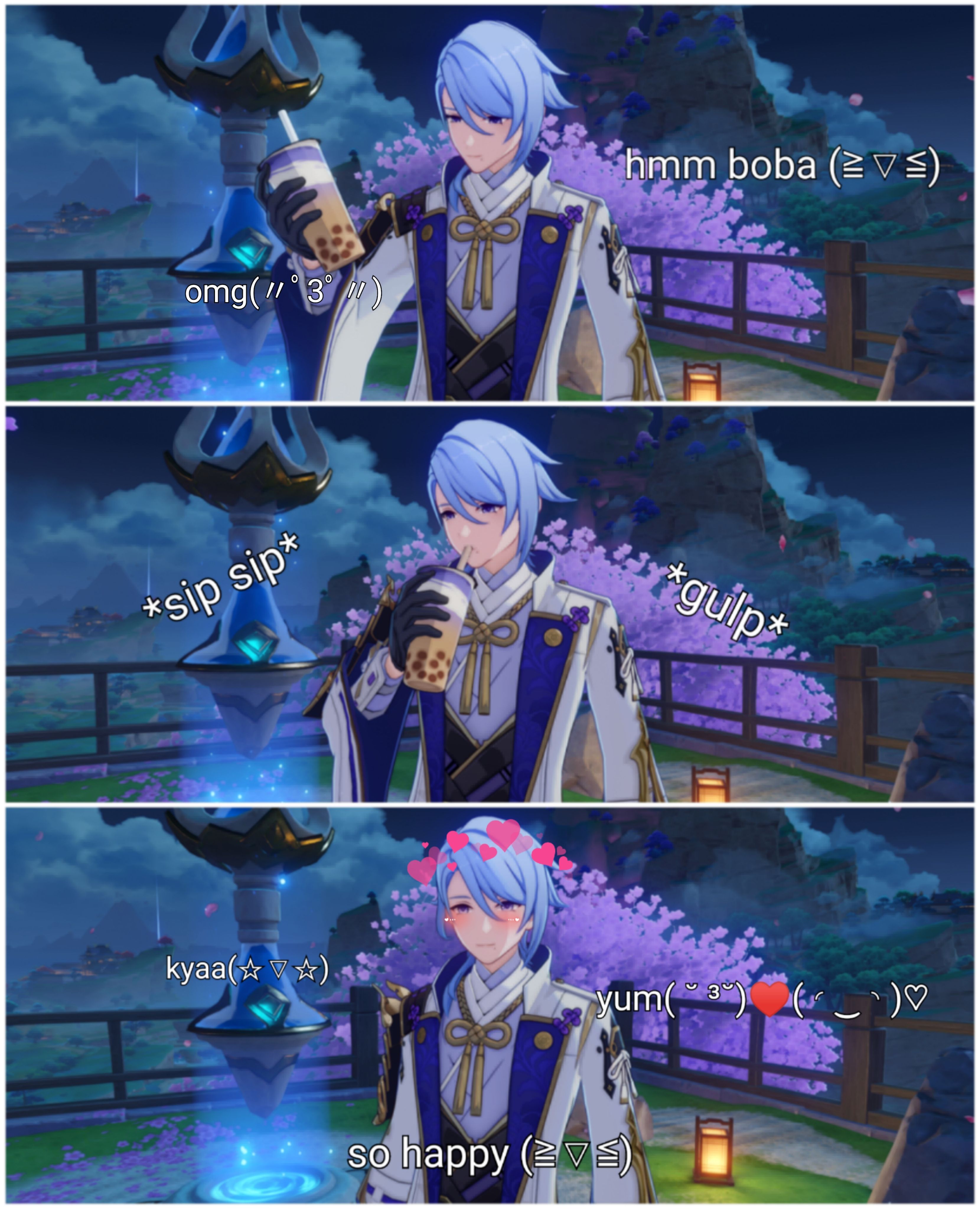 Ayato is a boba ball (⁠ ⁠^⁠‿⁠^⁠) Genshin Impact | HoYoLAB